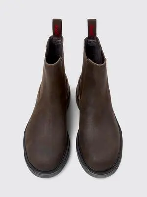 Camper Dean Suede Chelsea Boots - Brown