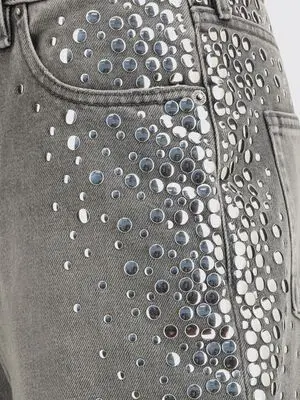 GOLDEN GOOSE Embellished Wide Leg Jeans