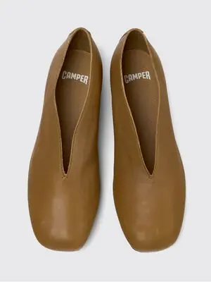 Camper Casi Myra Leather Ballerinas - Brown