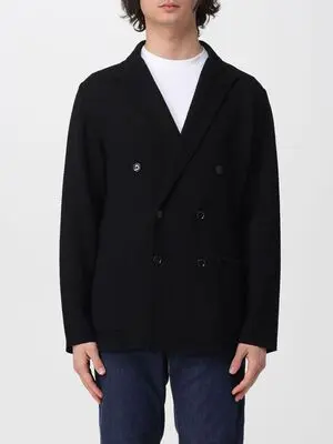 LARDINI Double-breasted Blazer - Black