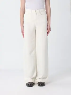 Ivory Wide-Leg Jeans