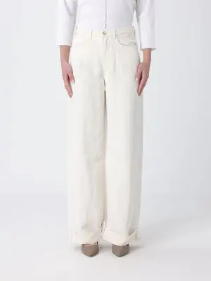 Emporio Armani Denim Wide-leg Jeans - Milk