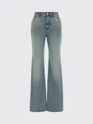 Alexander McQueen Embellished Wide-leg Jeans