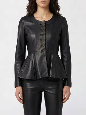 Chloé Lambskin Leather Peplum Jacket