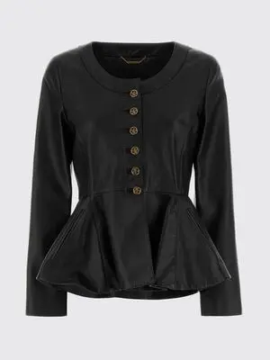 Chloé Lambskin Leather Peplum Jacket