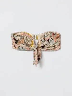Zimmermann Bikini Top With Sweetheart Neckline And Floral Print - Multicolor