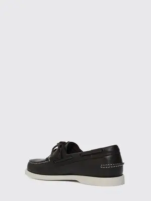 SEBAGO Leather Docksides Boat Loafers - Brown