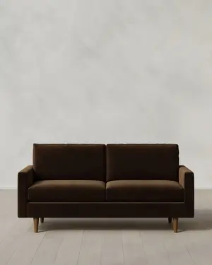 Quince Atlas Midcentury Sofa In Performance Velvet Java