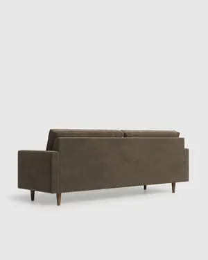 Quince Atlas Midcentury Sofa In Performance Velvet - Java