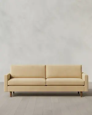 Quince Atlas Midcentury Sofa In Performance Velvet Linen