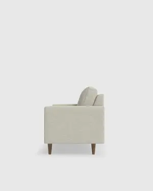 Quince Atlas Midcentury Sofa In Performance Basketweave - Fog