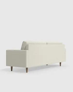 Quince Atlas Midcentury Sofa In Performance Basketweave - Fog