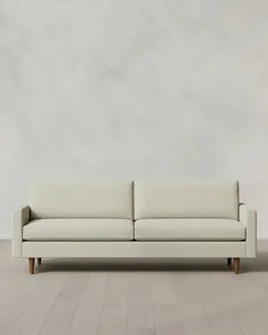 Quince Atlas Midcentury Sofa In Performance Basketweave Ivory
