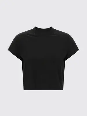 Rick Owens Cropped Cotton T-shirt - Black
