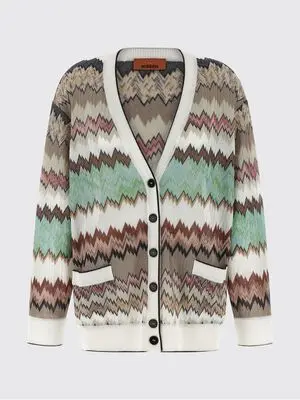 Missoni Viscose Lurex Zig Zag Cardigan