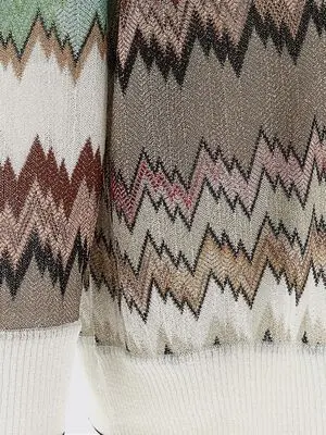 Missoni Viscose Lurex Zig Zag Cardigan