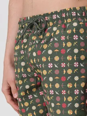 COLMAR Swimsuit With Cactus Print - Green