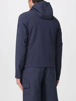 COLMAR Hooded Stretch Microfiber Jersey Zip-up Jacket - Blue