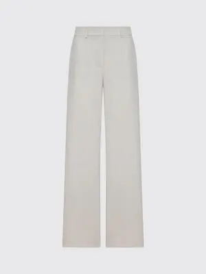 Giorgio Armani Wide Leg Linen Trousers - Grey