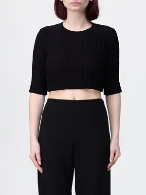 Max Mara Ribbed Cropped Knit Top