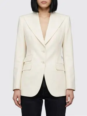 Dolce & Gabbana Single-breasted Virgin Wool Blazer - White