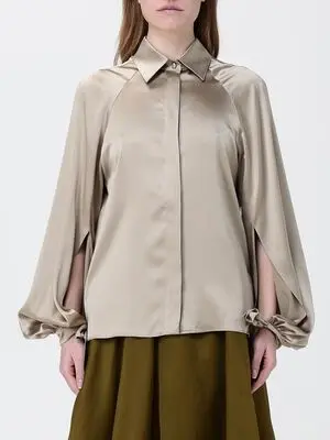 Max Mara Silk Satin Shirt - Sand