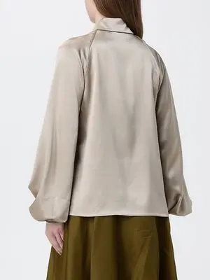 Max Mara Silk Satin Shirt - Sand
