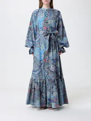 Etro Mandarin Collar Day Dresses