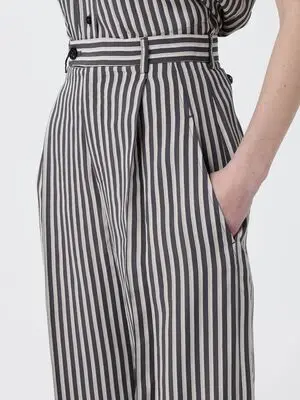 TELA Striped Viscose Blend Palazzo Pants