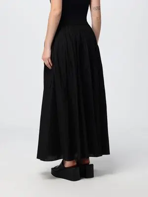 TELA Cotton Blend Pleated Maxi Skirt