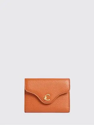 COCCINELLE Leather Wallet With Turn Lock Closure - Ruby
