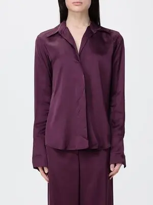 Dries Van Noten Long-sleeved Satin Shirt - Pink