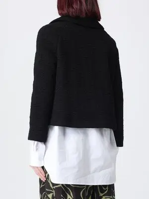 Dries Van Noten Double-breasted Textured Jacket - Black