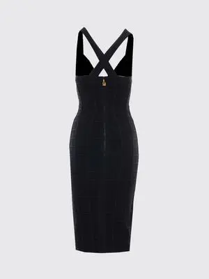 Elisabetta Franchi Midi Dress - Black