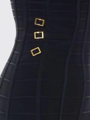 Elisabetta Franchi Midi Dress - Black