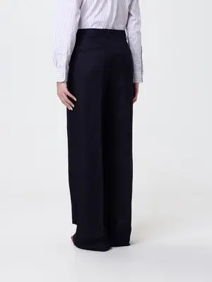 Ralph Lauren Wide Leg Linen Blend Trousers
