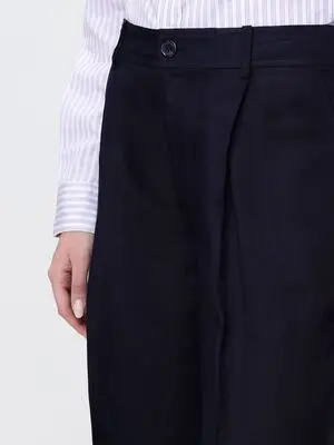 Ralph Lauren Wide Leg Linen Blend Trousers
