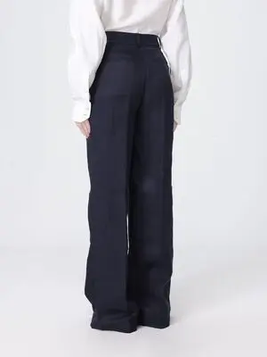Ralph Lauren Wide Leg Tailored Trousers - Navy