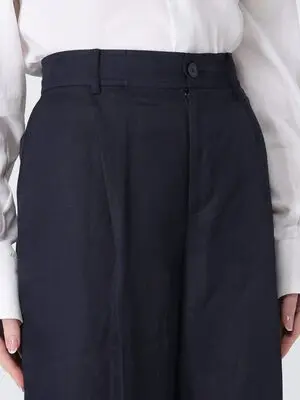 Ralph Lauren Wide Leg Tailored Trousers - Navy