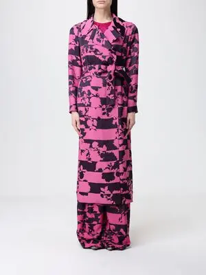 Dries Van Noten Abstract Pattern Printed Trench Coat