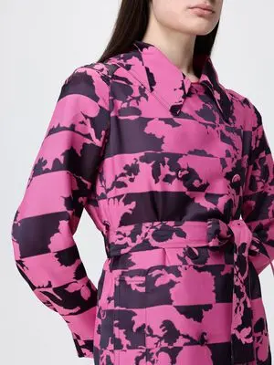 Dries Van Noten Abstract Pattern Printed Trench Coat