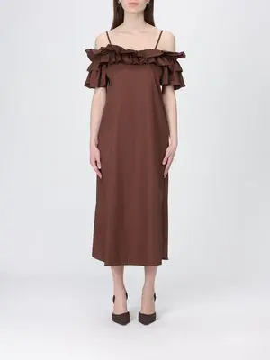 HANITA Off-the-shoulder Ruffled Dress - Ebony