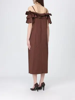 HANITA Off-the-shoulder Ruffled Dress - Ebony