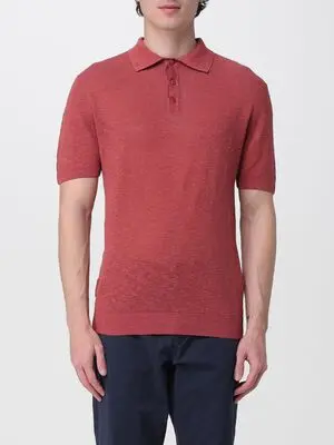 BLAUER. Polo Shirt - Brick Red