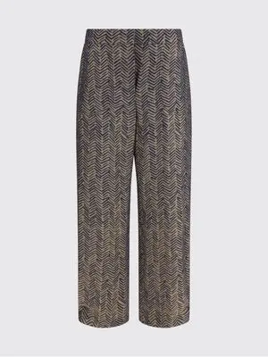 Giorgio Armani Viscose Trousers With Chevron Motif