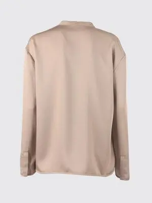 Emporio Armani Mandarin Collar Long Sleeve Shirt - Beige