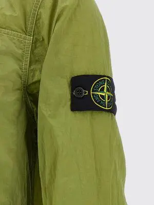 Stone Island Zip-up Jacket With Classic Collar - Green
