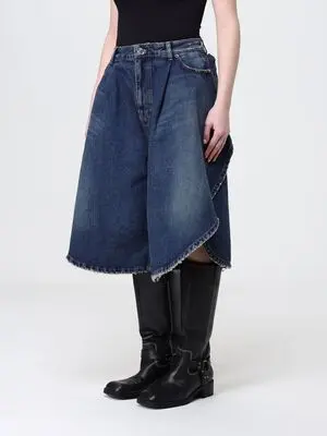 Balenciaga Oversized Denim Shorts - Ocean