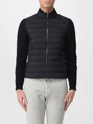 MOORER Down Padded Quilted Jacket - Black