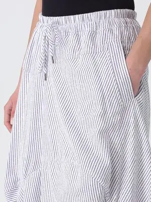 VIVIENNE WESTWOOD Asymmetrical Striped Cotton Skirt